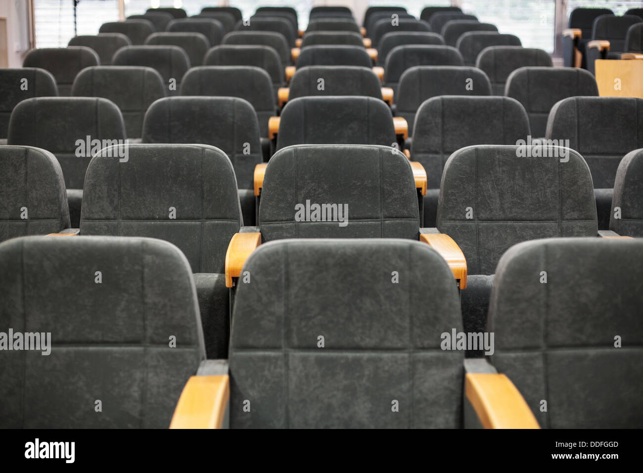 conference room - rows of empty seats texture Stock Photo - Alamy