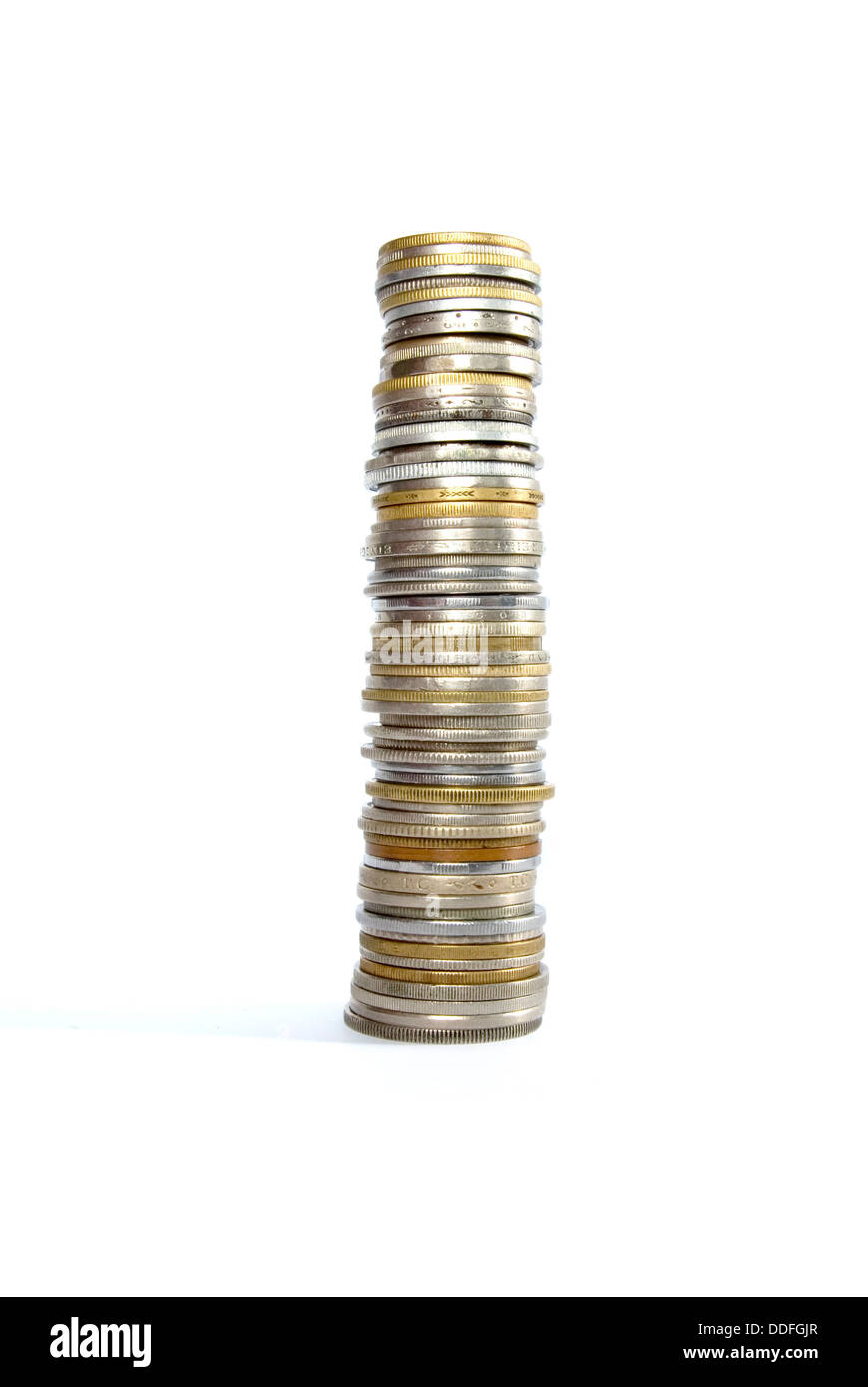 Stack of coins Stock Photo - Alamy