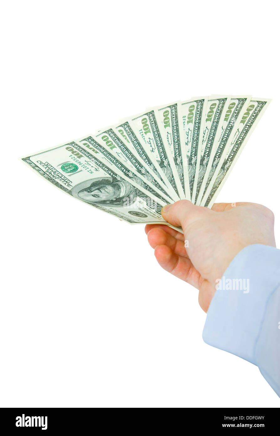 Wages in hand Cut Out Stock Images & Pictures - Alamy