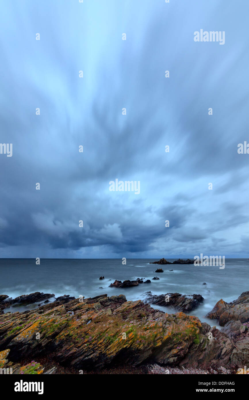 An Evening at Heybrook Bay Stock Photo - Alamy