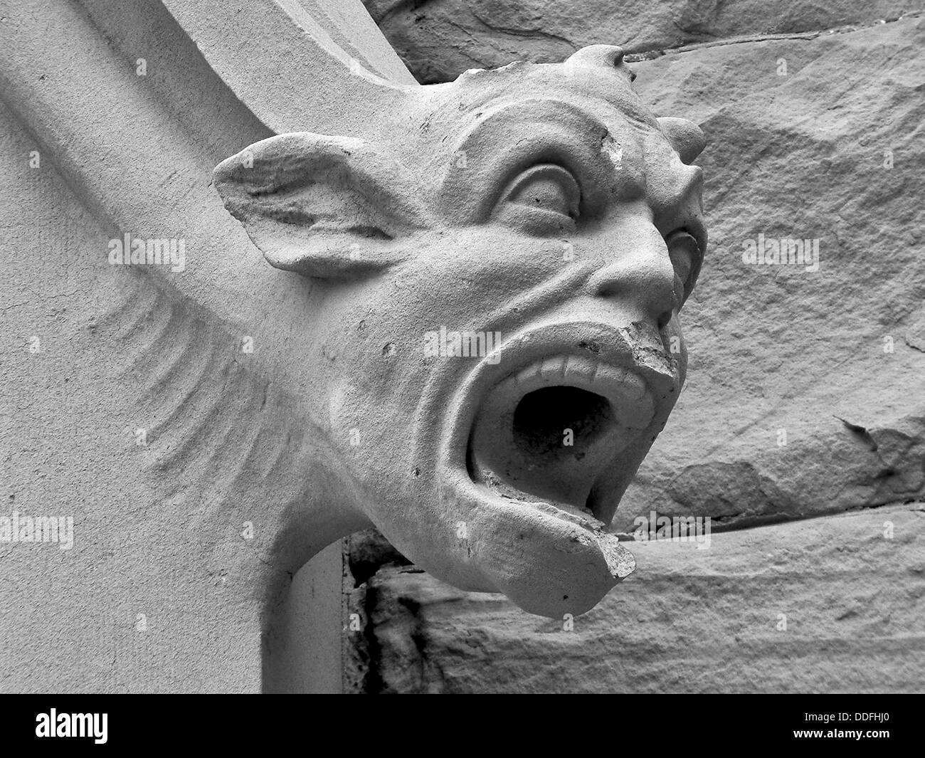 Gargoyle rainspout, First Presbyterian Church, Salt Lake City, Utah ...