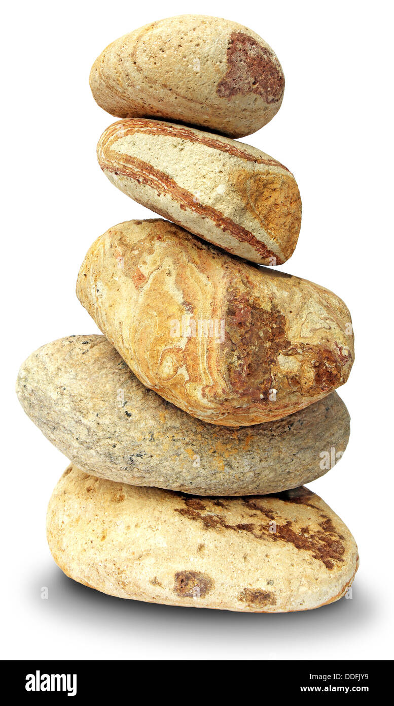 bunch of colorful stones isolated on white background Stock Photo - Alamy