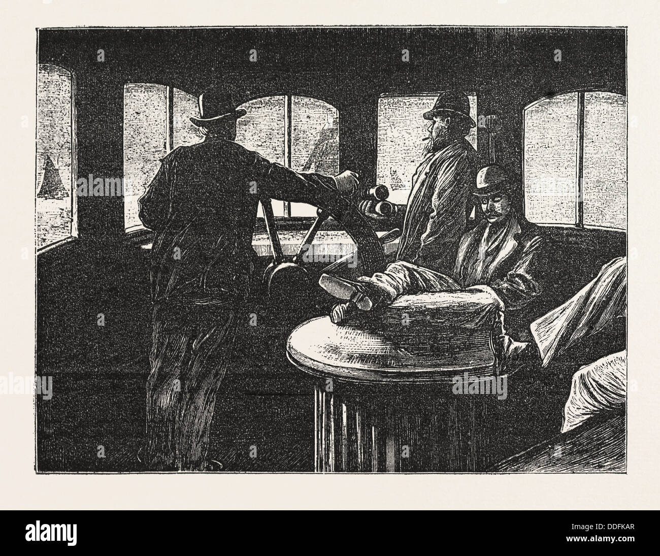 RETURN OF WILLIAM TWEED TO NEW YORK: A MOONLIGHT WATCH, ENGRAVING 1876 ...