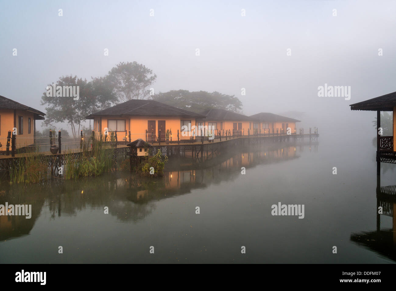 Houses on Inle Lake Nyaungshwe Township of Taunggyi District of Shan ...