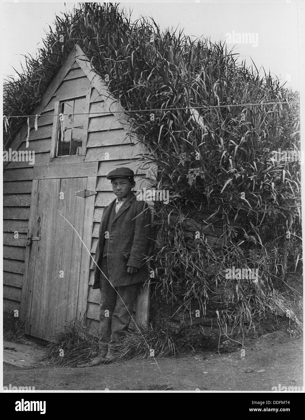 Alaskan native boy Black and White Stock Photos & Images - Alamy