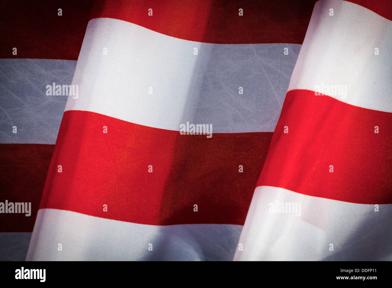 Closeup of flapping flag USA with wave Stock Photo - Alamy