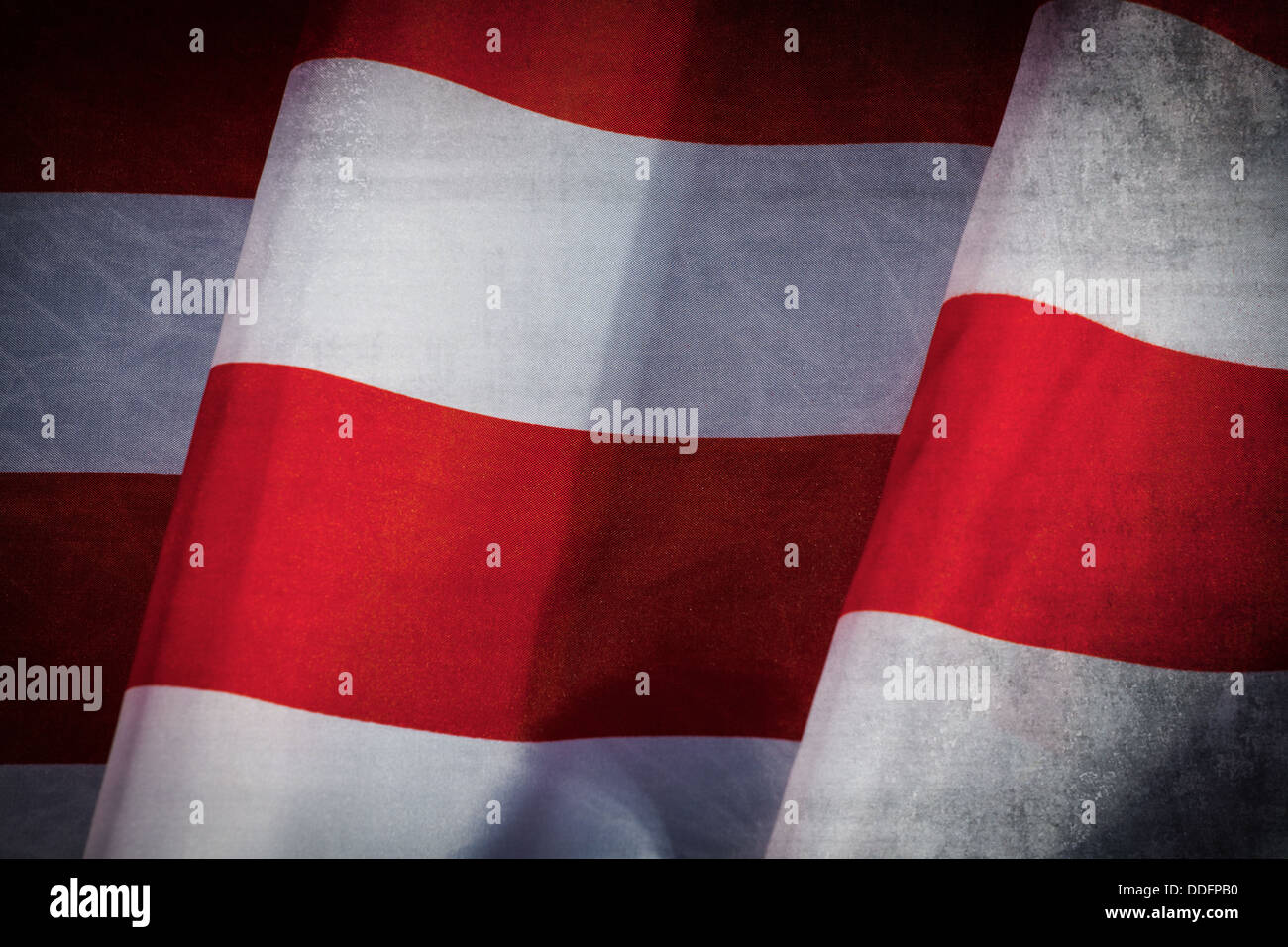 Closeup grunge flapping flag hi-res stock photography and images - Alamy