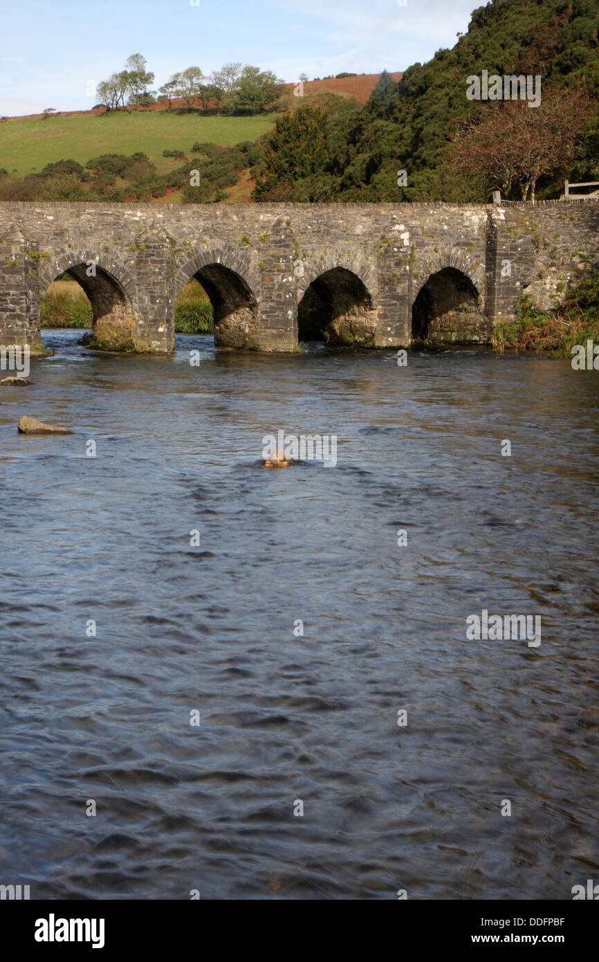 Landacre Bridge, River Barle, Exmoor, England, UK Stock Photo - Alamy
