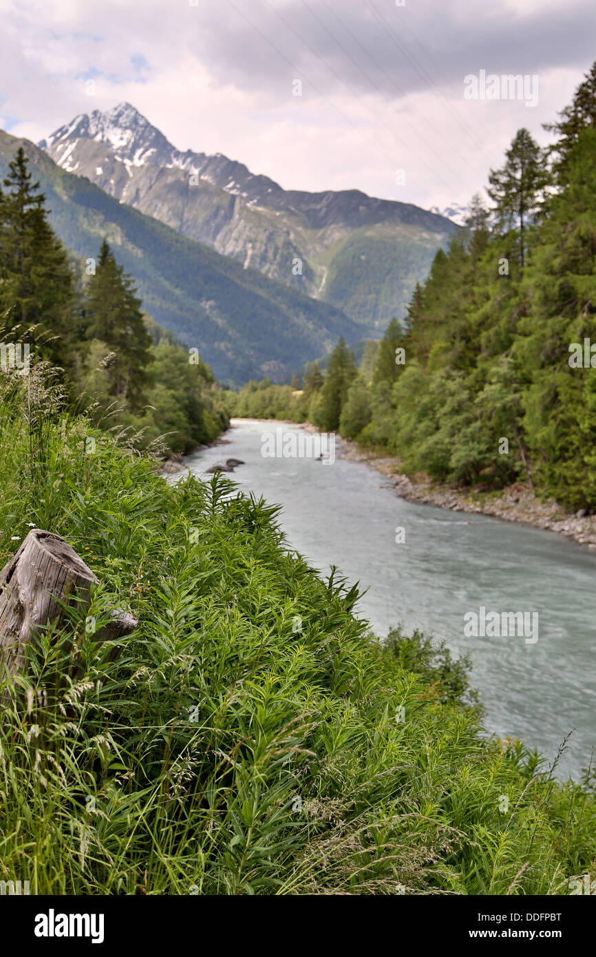 Mountain landscape river running hi-res stock photography and images ...