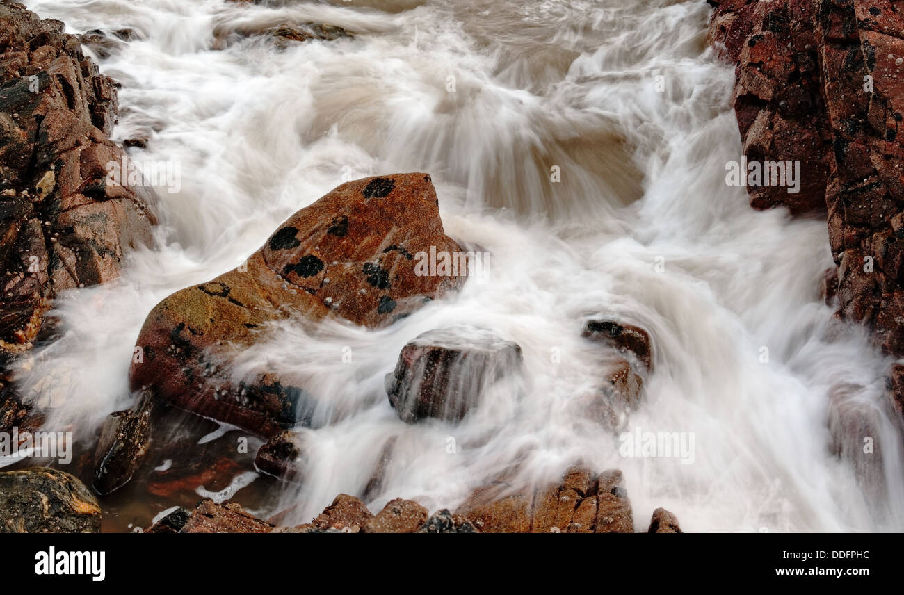 Power of Sea Aberdeen Beach Scotland Stock Photo - Alamy