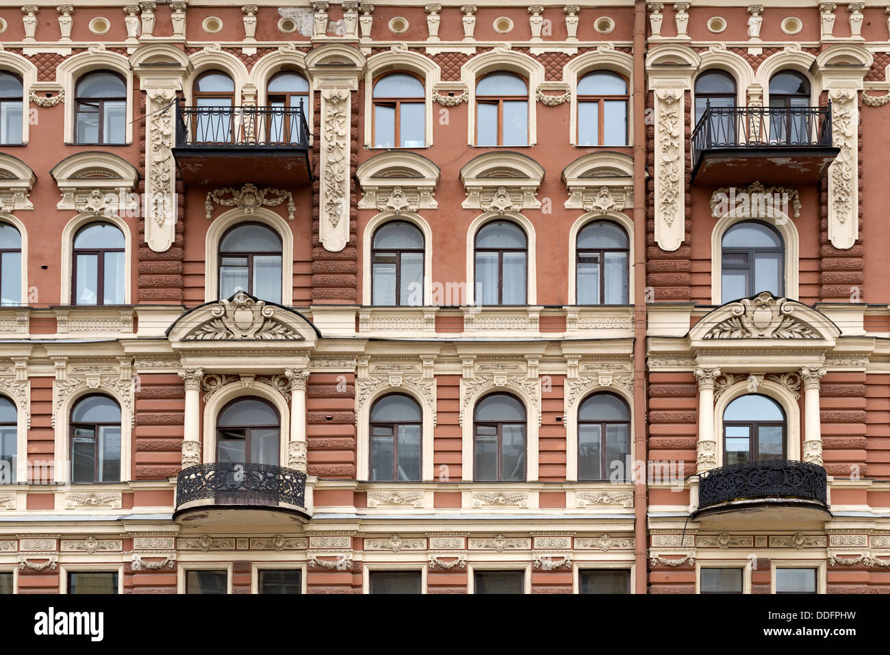 facade of the building of the early twentieth century Stock Photo - Alamy