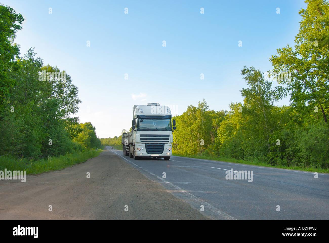 Wheel truck container on road hi-res stock photography and images - Alamy