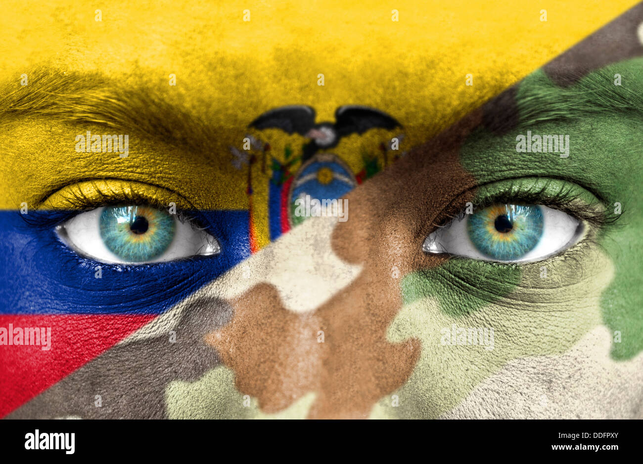 Ecuador people face paint hi-res stock photography and images - Alamy