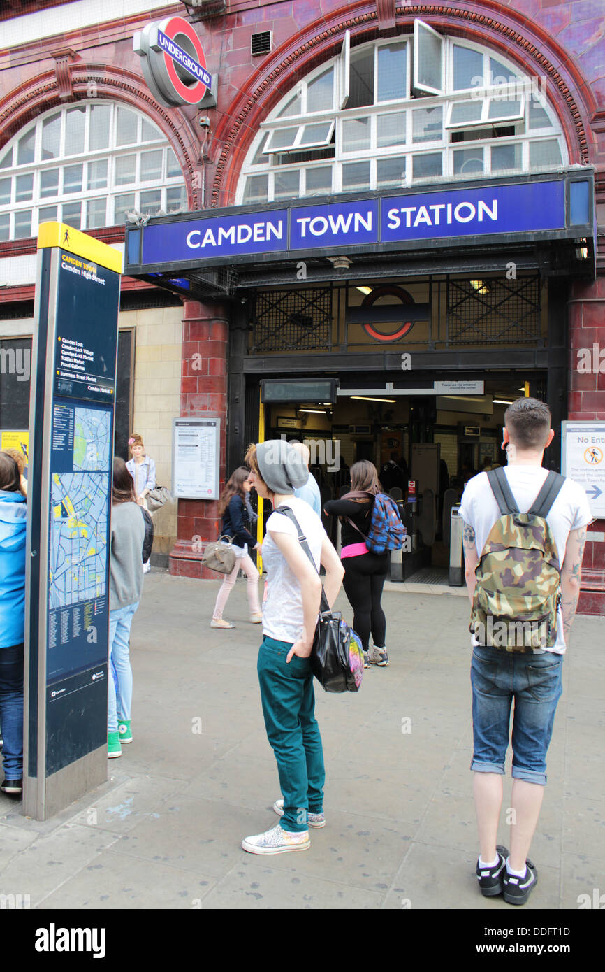 Camden Town tube station, underground station, London, Britain, UK ...
