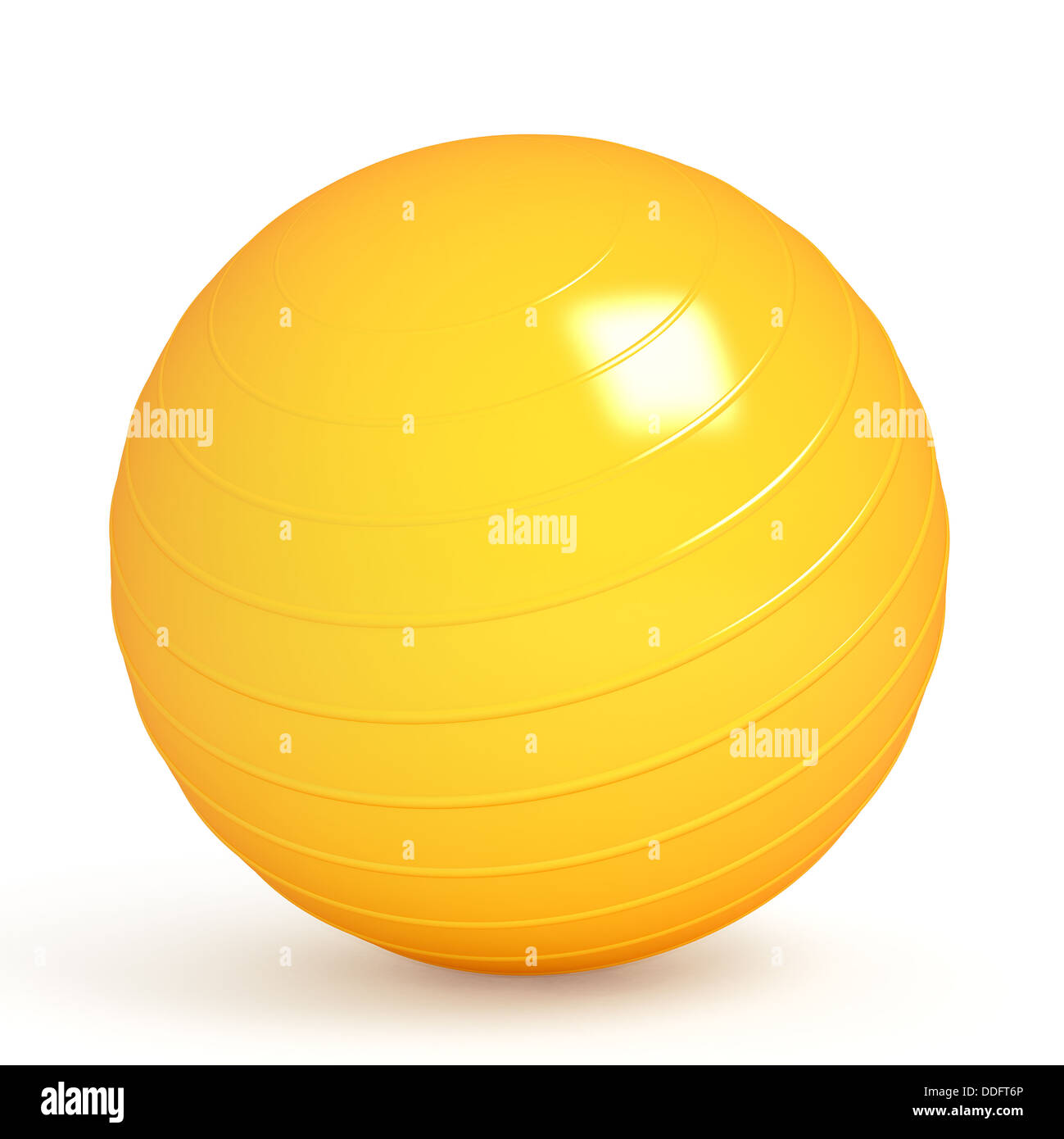 Orange fitness ball isolated on white Stock Photo - Alamy