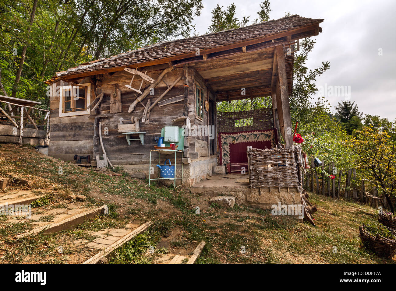 Old village house made wood hi-res stock photography and images - Alamy