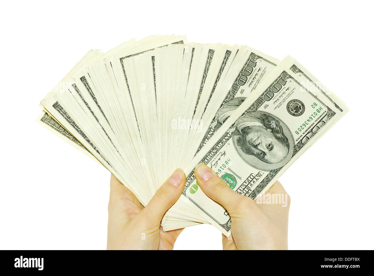 Fan of money Cut Out Stock Images & Pictures - Alamy