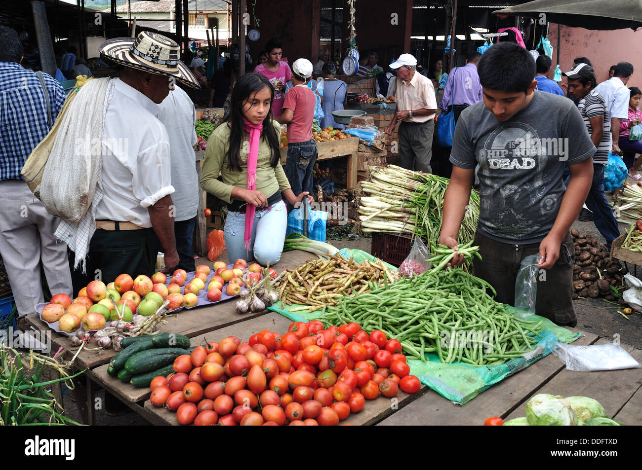 Market in TIMANA . Department of Huila.COLOMBIA Stock Photo - Alamy