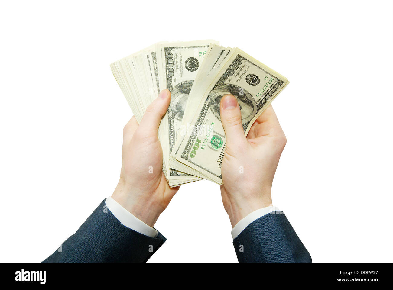 money in hands Stock Photo - Alamy