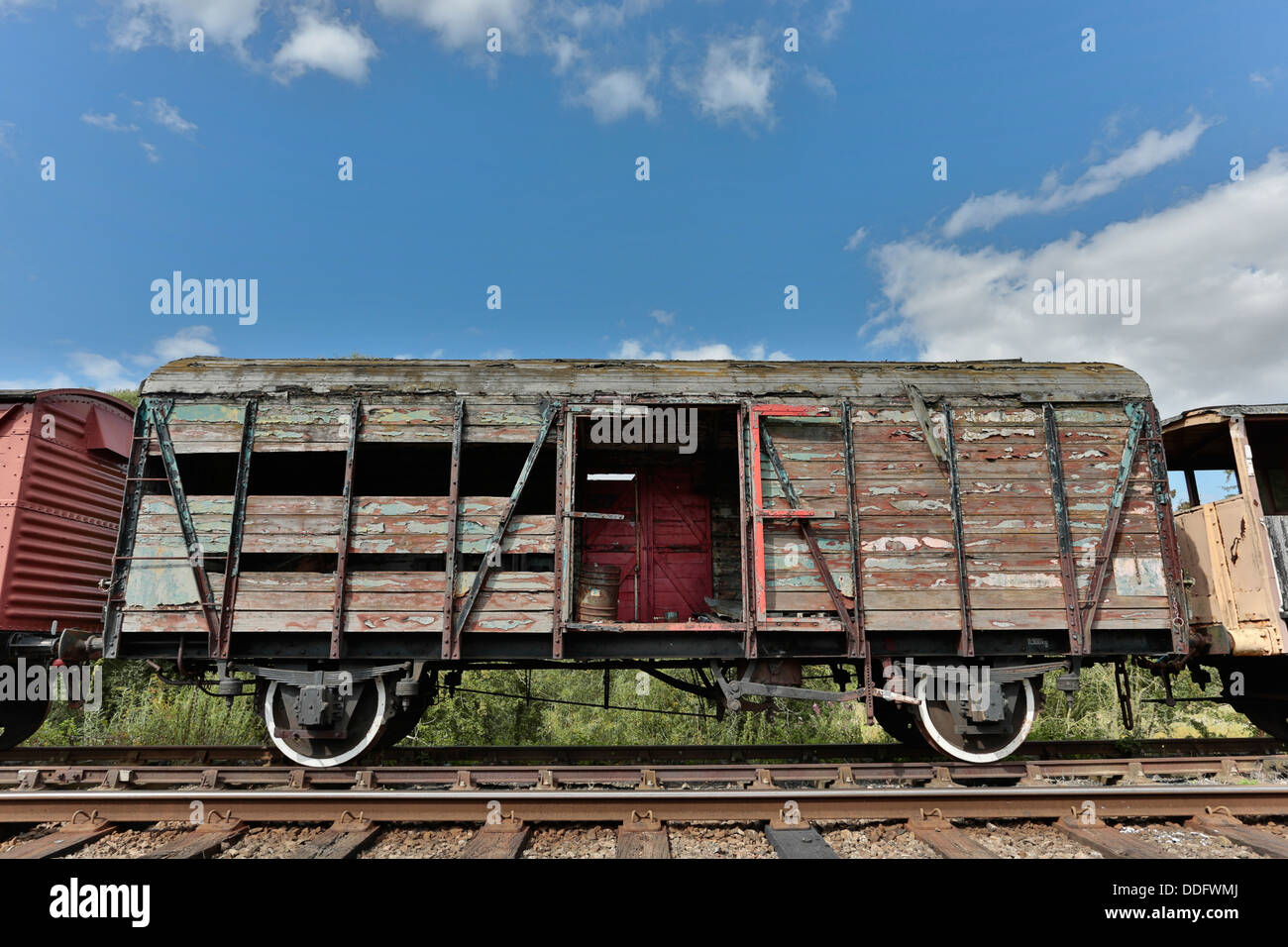 HDR image of a derelict railway carriage Stock Photo - Alamy