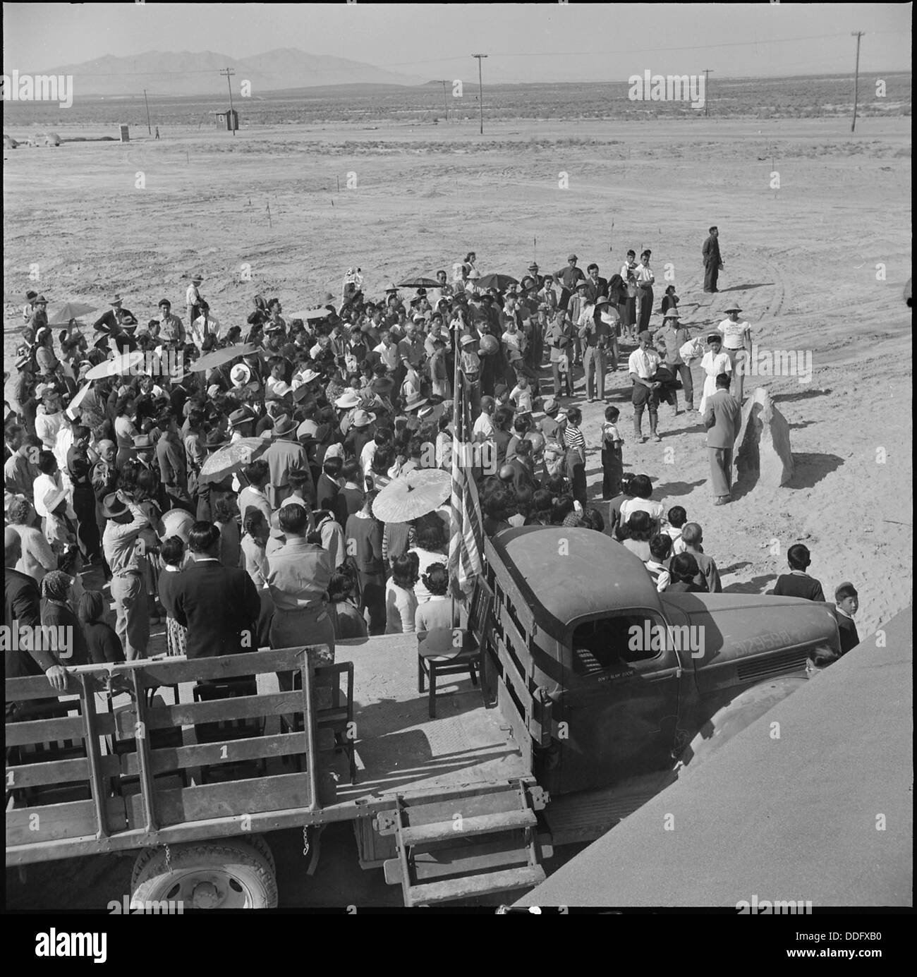 A young doctor of Japanese ancestry in Topaz, Utah, explains the ...
