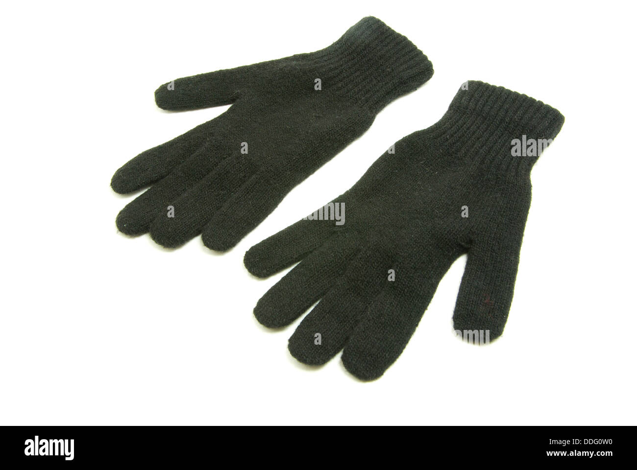 Black leather gloves Cut Out Stock Images & Pictures - Alamy
