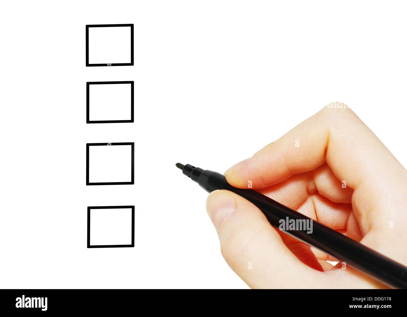 marker in hand Stock Photo - Alamy