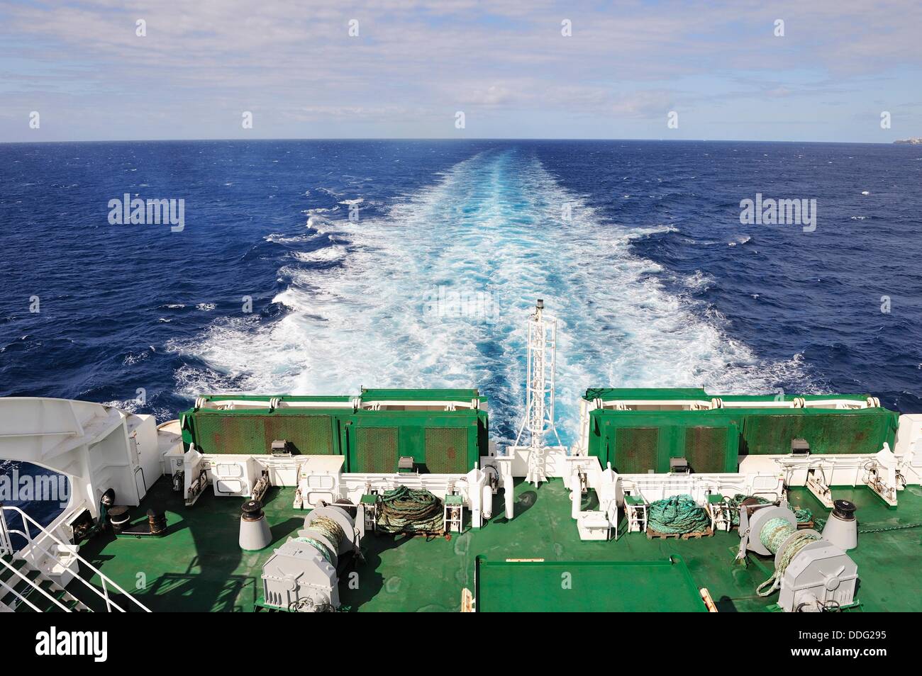 Ferry sailing in Atlantic ocean Stock Photo - Alamy
