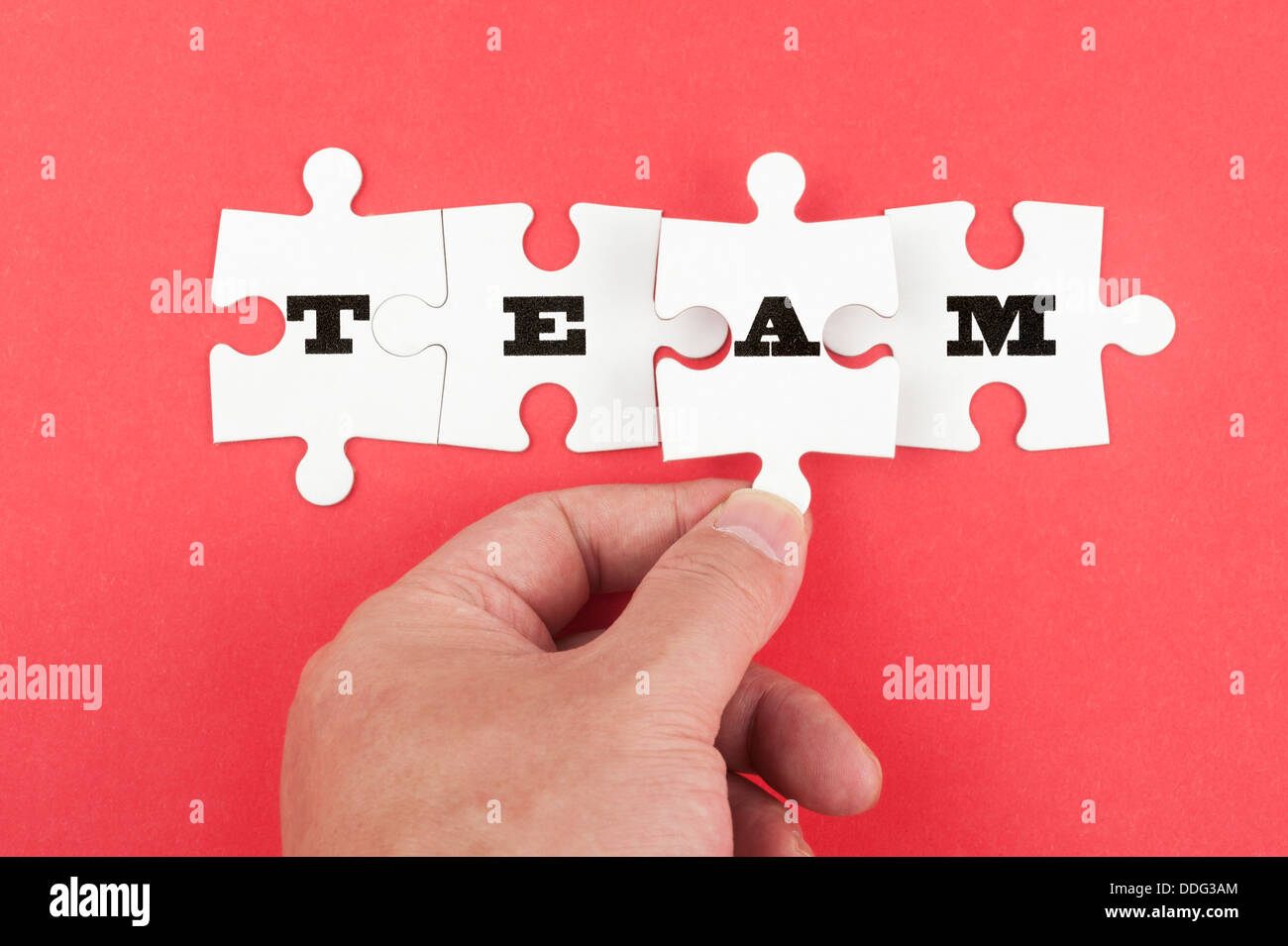 Team concept word puzzle hi-res stock photography and images - Alamy