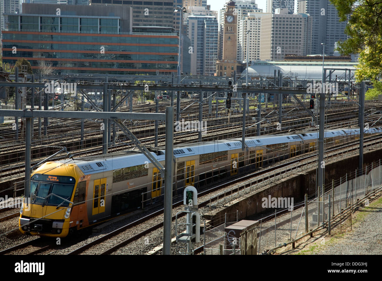 sydney trains rail infrastructure at Redfern,just south of central ...