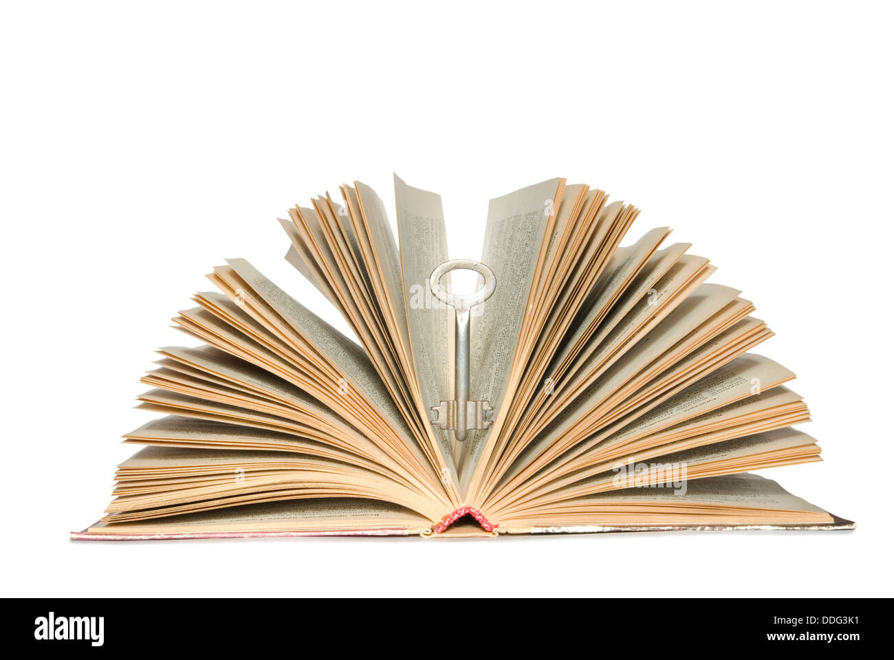 Key in book Stock Photo - Alamy