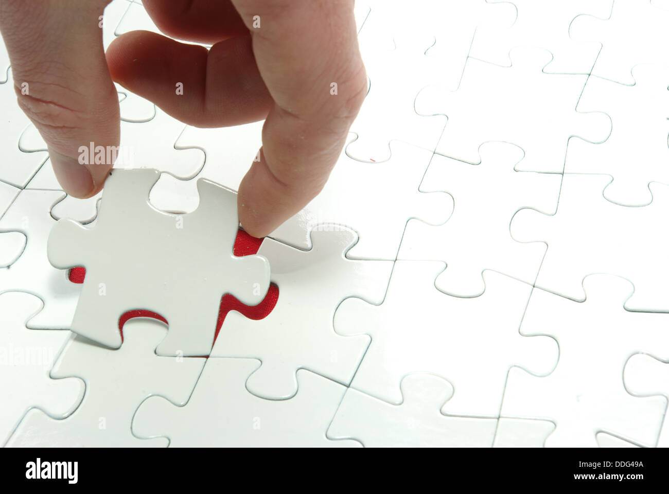 puzzle in hand Stock Photo - Alamy
