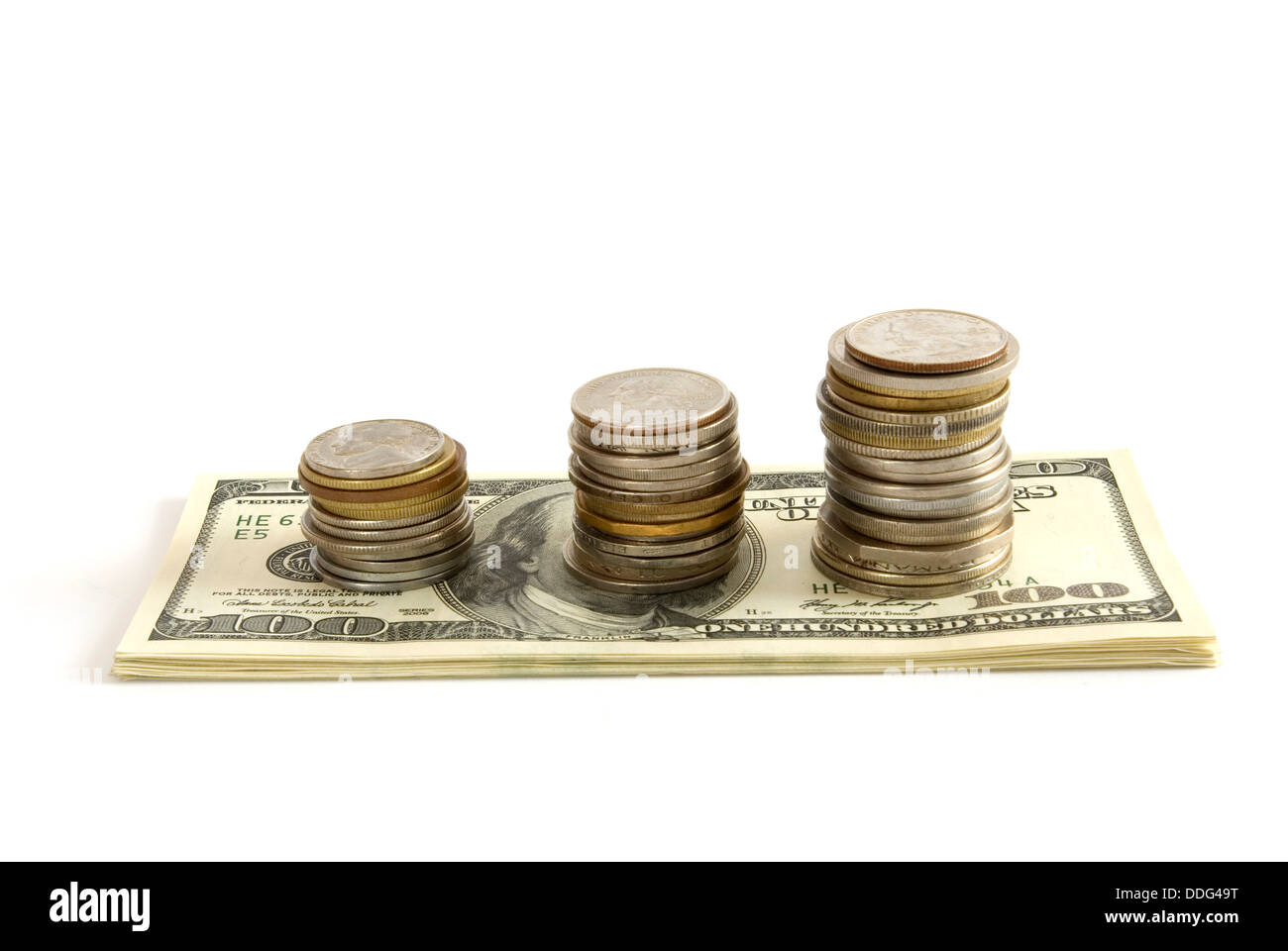 Four golden coins hi-res stock photography and images - Alamy