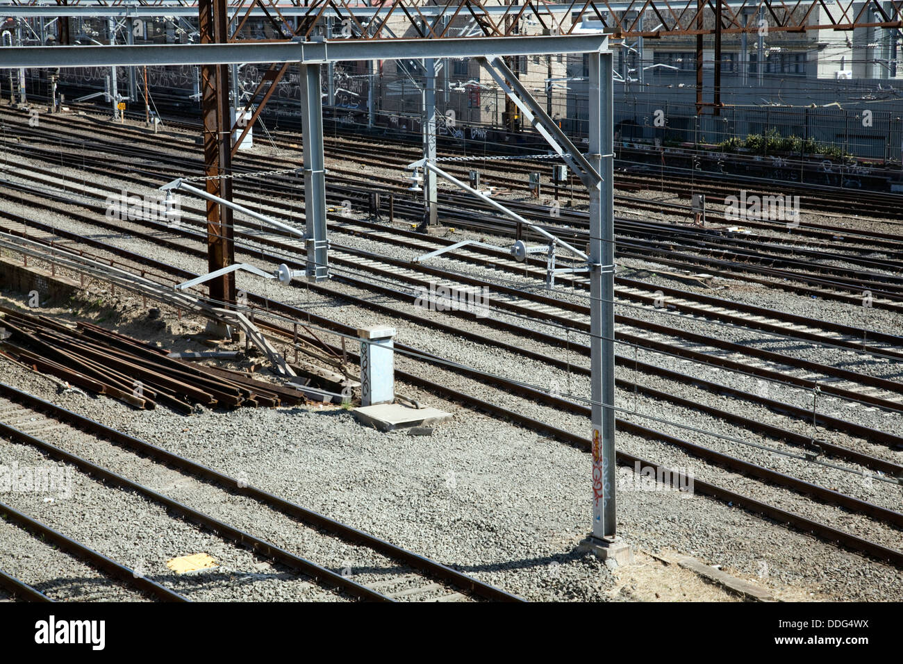 sydney trains rail infrastructure at Redfern,just south of central ...