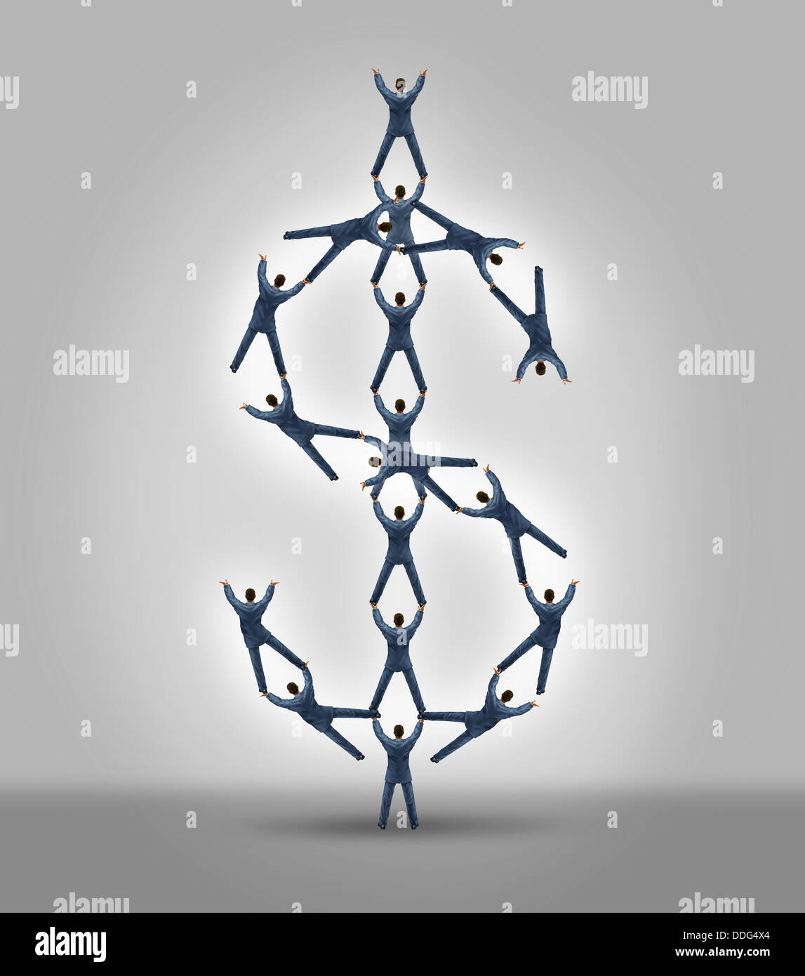 Financial success business team concept with a working group of ...