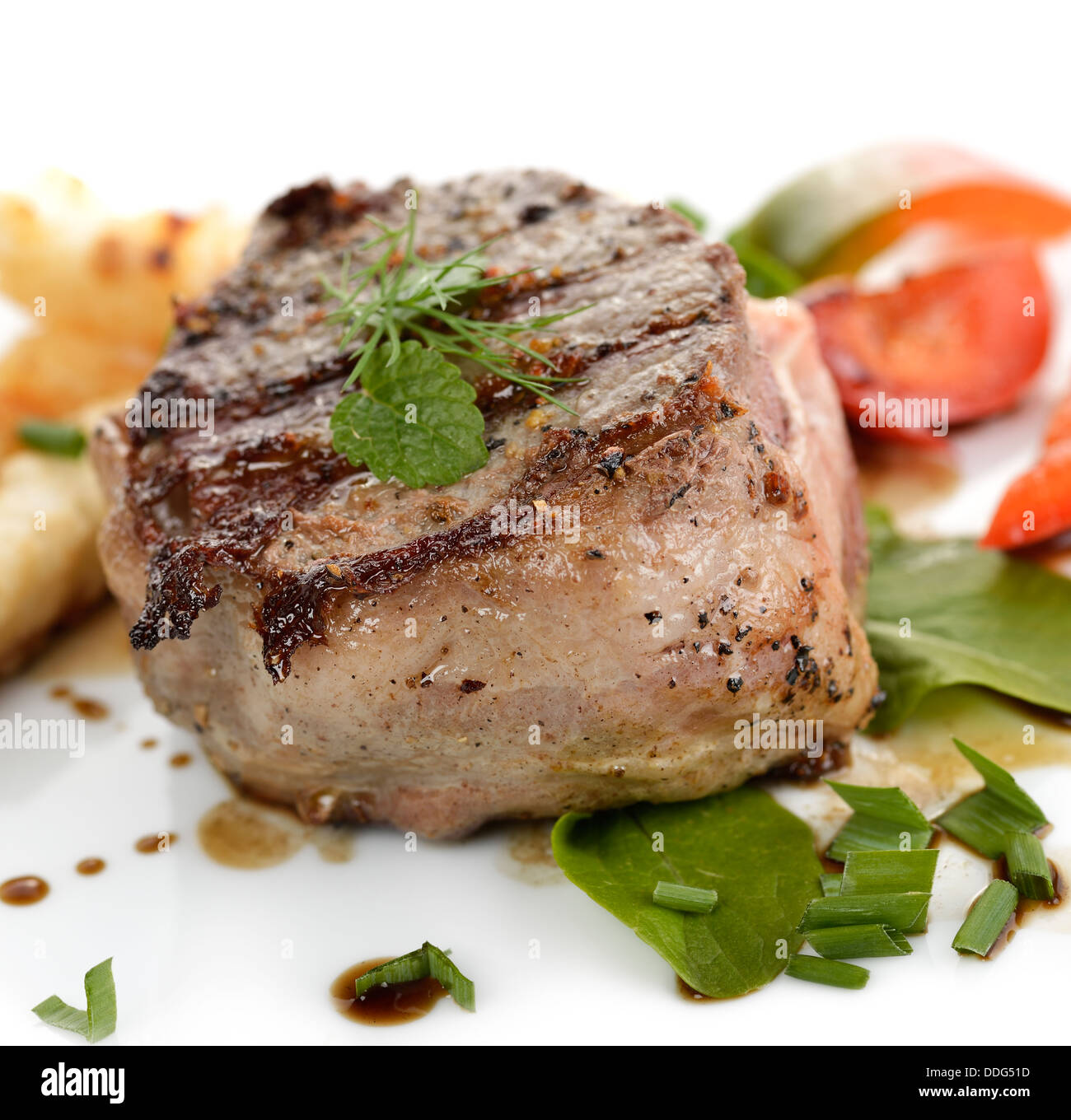 Bacon Wrapped Beef Fillet Stock Photo - Alamy