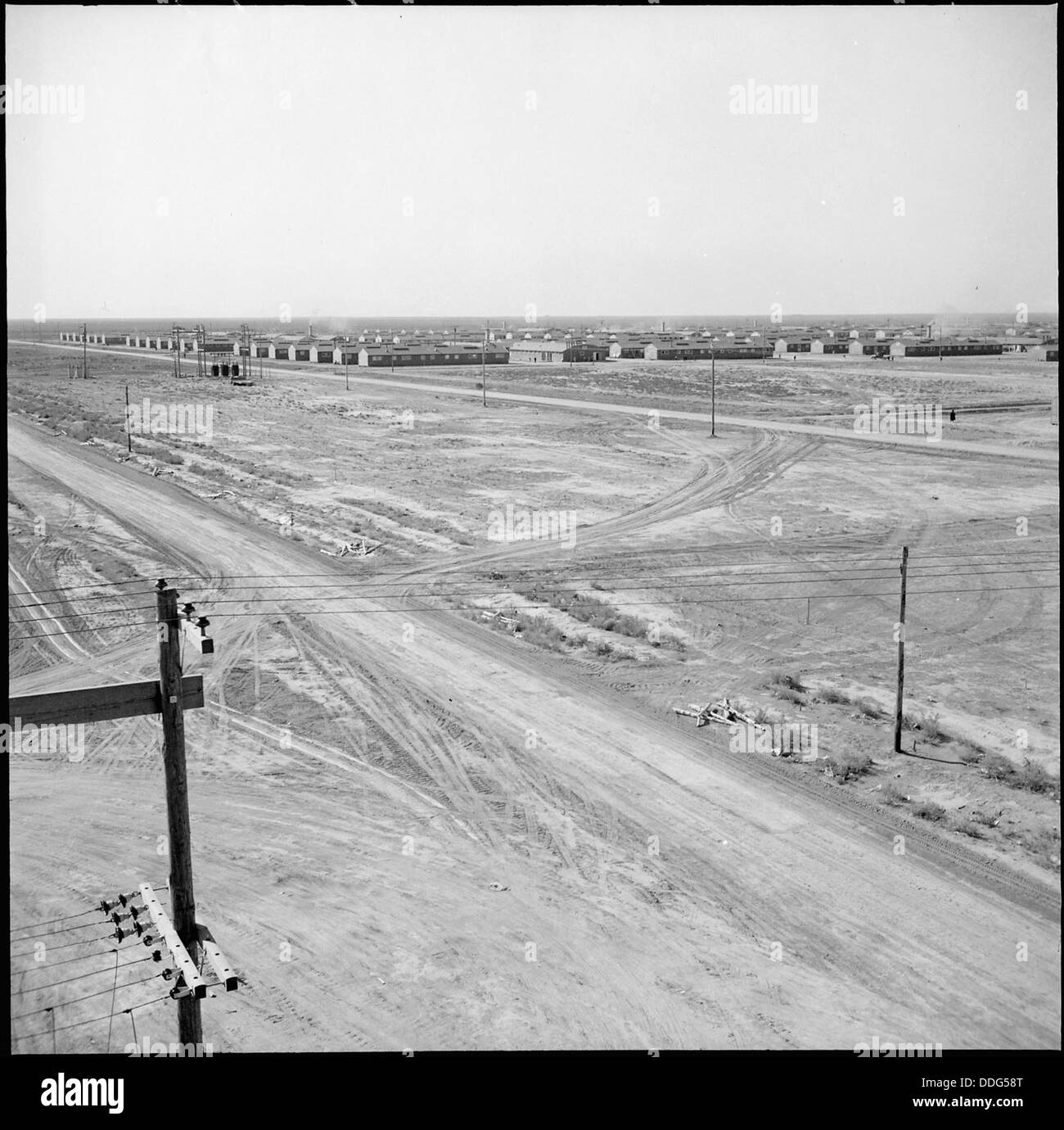 This photograph depicts the south and east sections of the Topaz ...