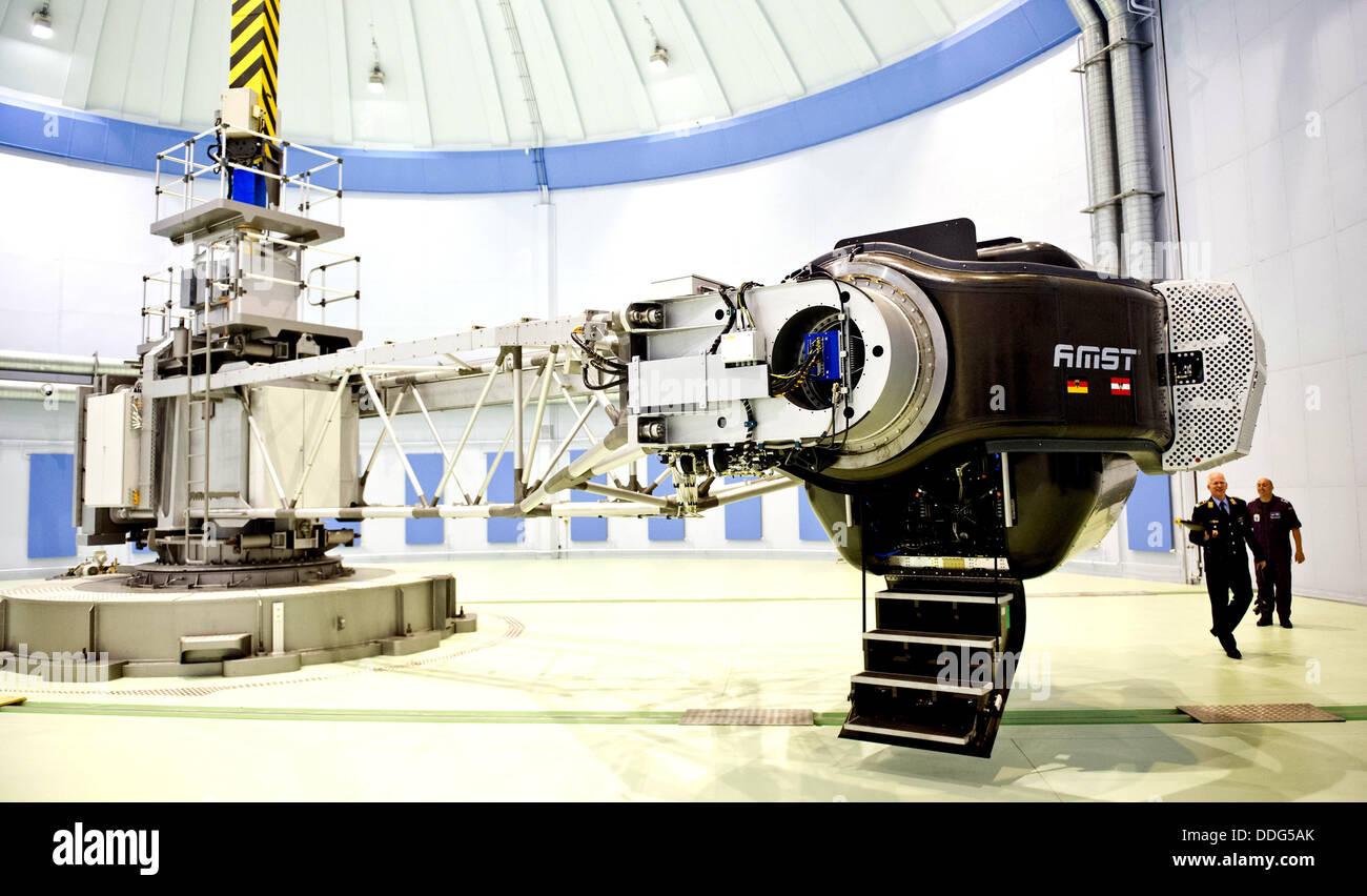 An acceleration test centrifuge is pictured at the Luftwaffe Institute ...