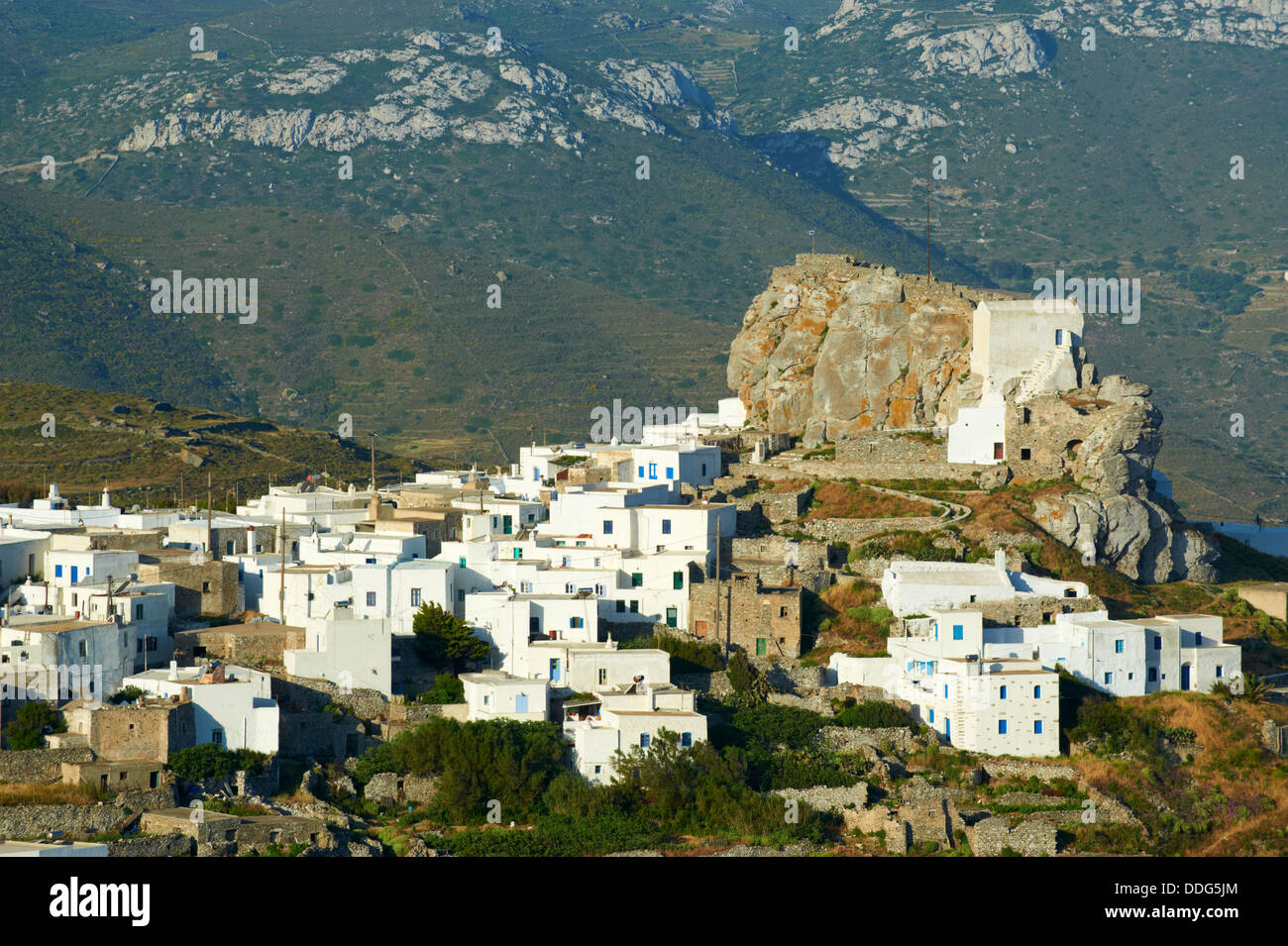 Greece, Cyclades islands, Amorgos, Hora or Chora city Stock Photo - Alamy