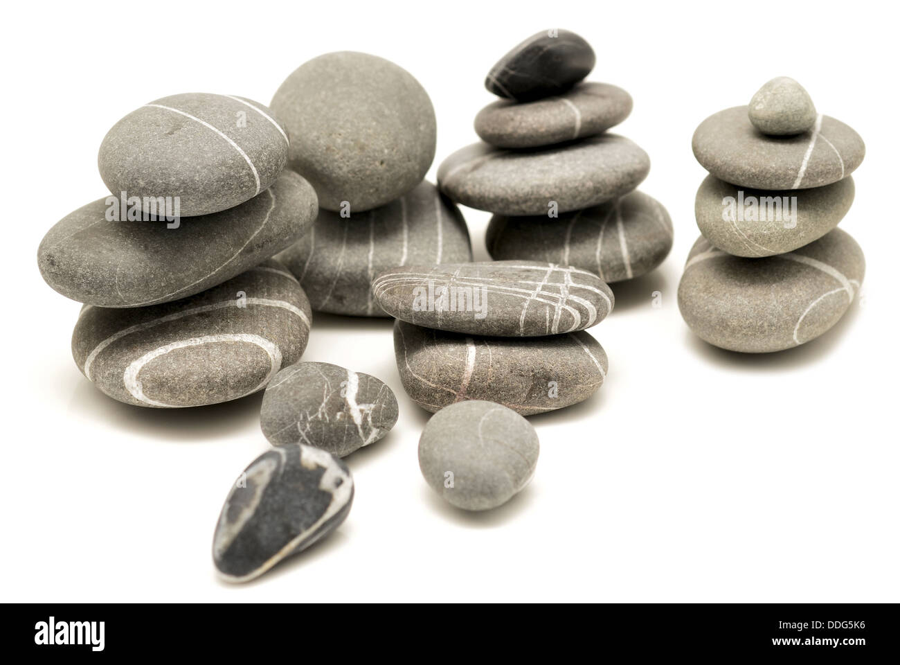 pebbles isolated on white background Stock Photo - Alamy