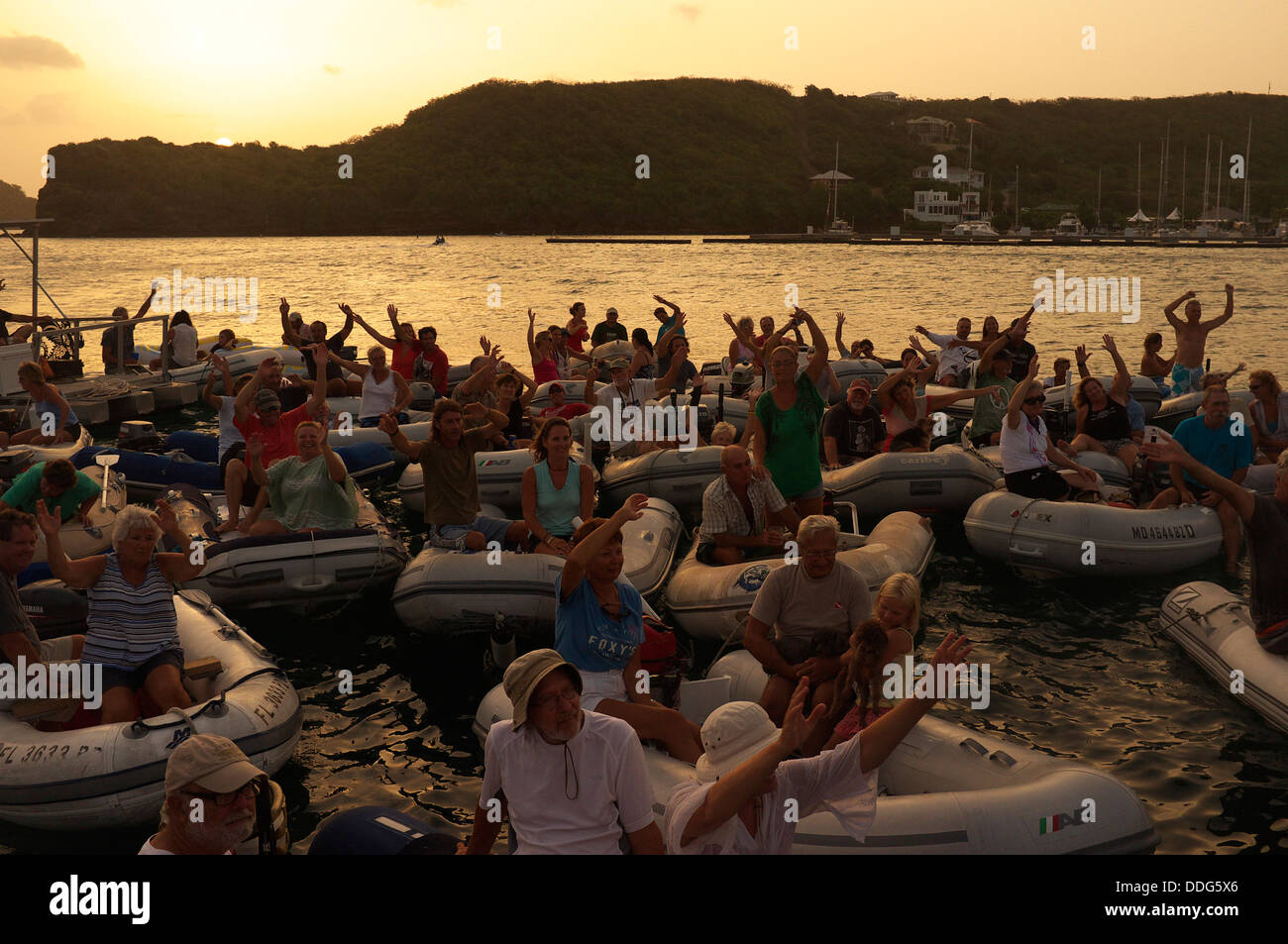 Dinghys rafted up hi-res stock photography and images - Alamy