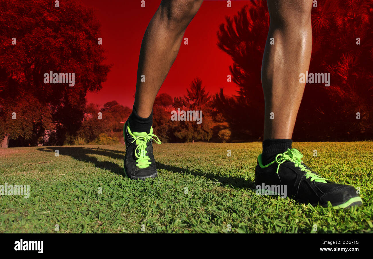 young athlete after doing a long race Stock Photo - Alamy