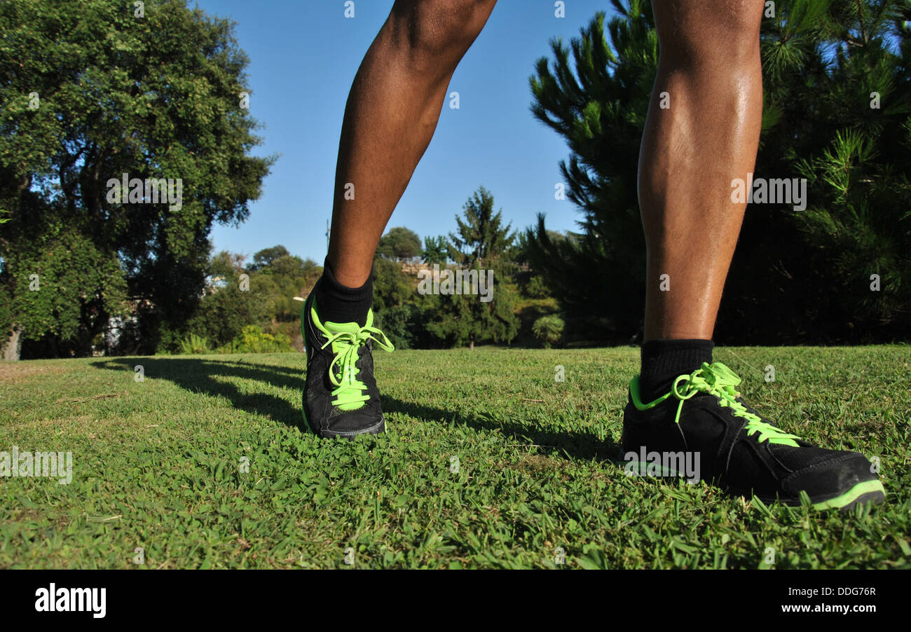 young athlete after doing a long race Stock Photo - Alamy