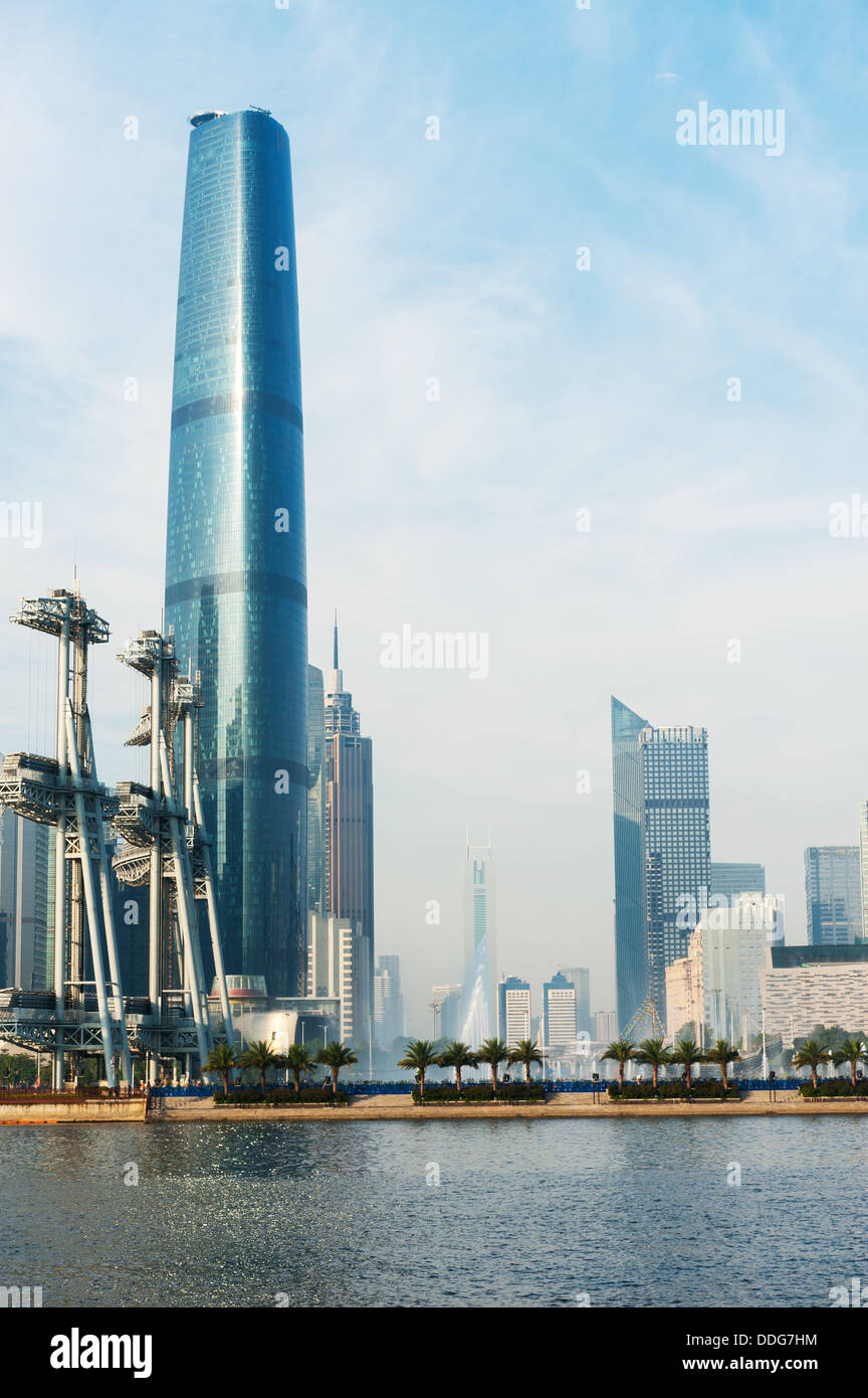 Pearl River landscape in Guangzhou city, Guangdong province, China ...
