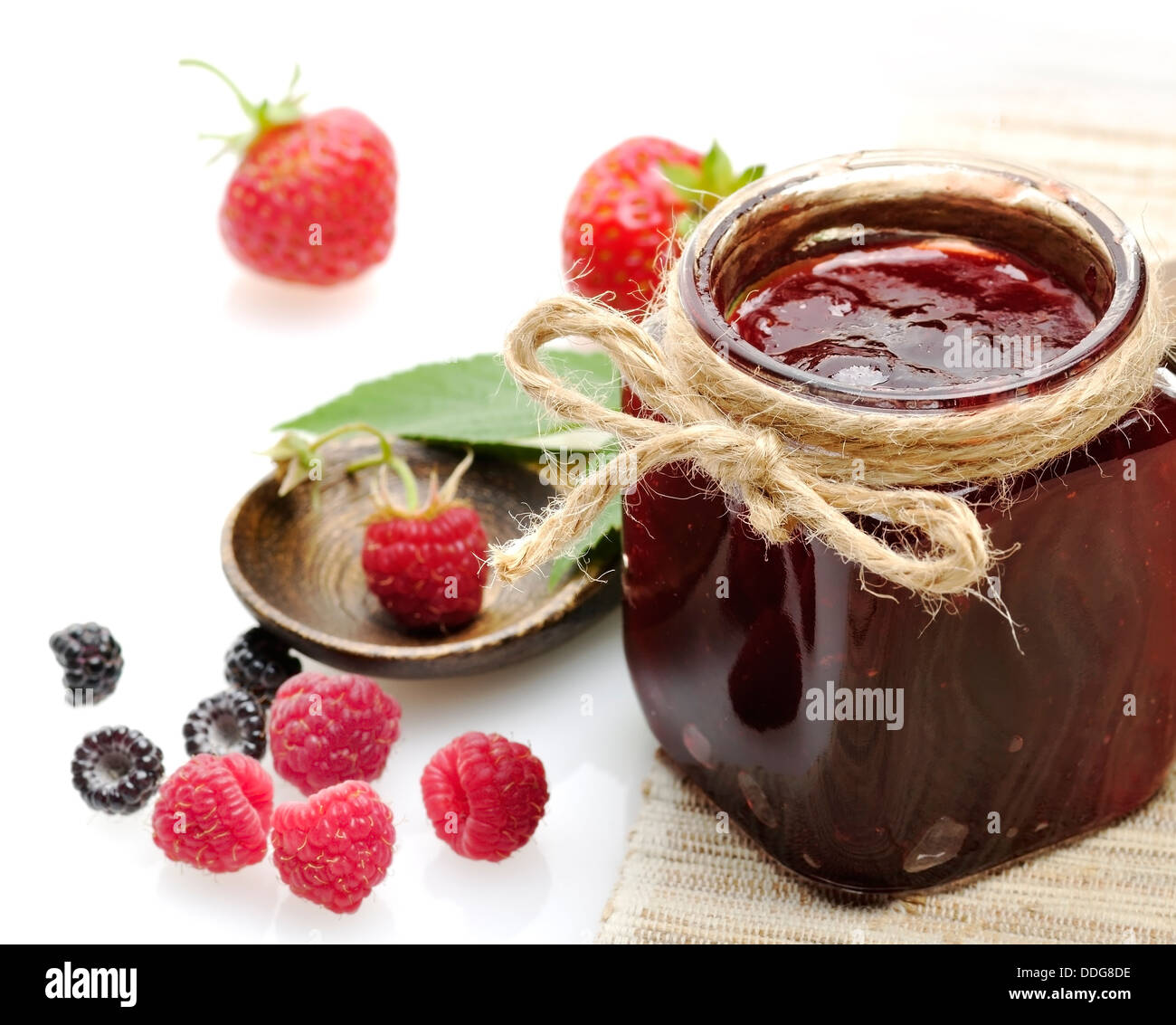Jar Of A Jam Stock Photo - Alamy
