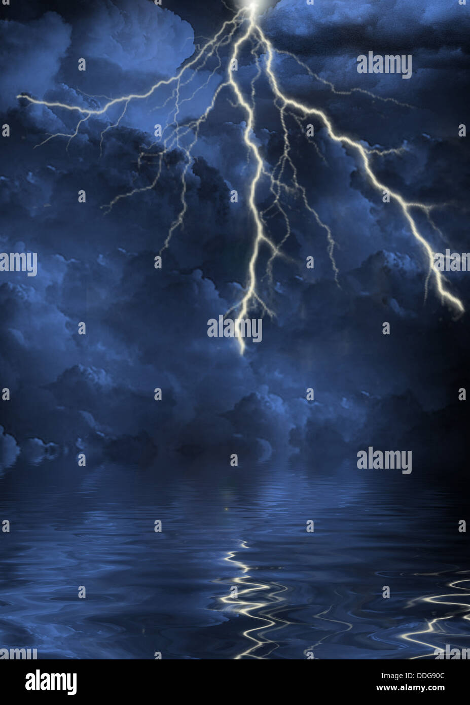 lightning in clouds Stock Photo - Alamy