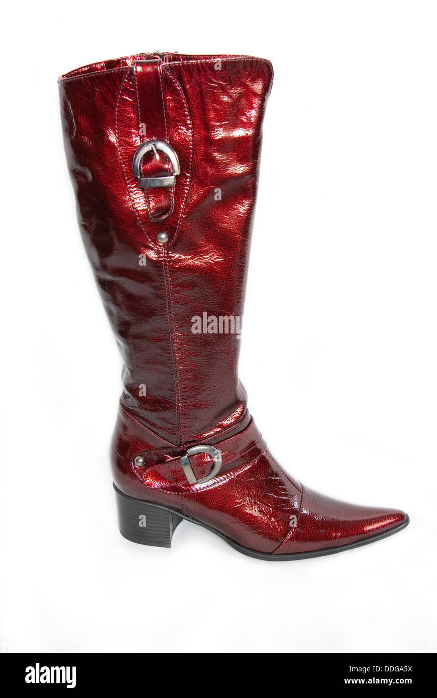red woman boot Stock Photo - Alamy