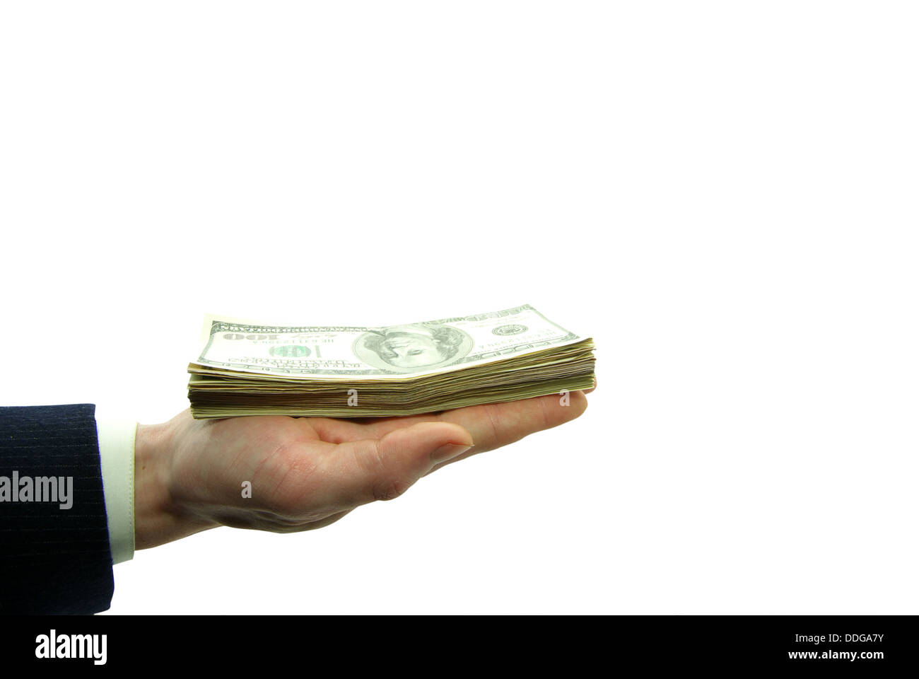hand with money Stock Photo - Alamy
