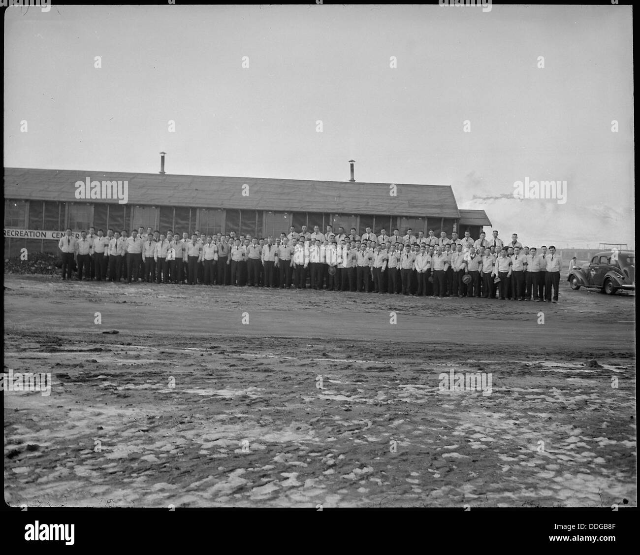 A photograph showing the wardens at the Tule Lake Relocation Center in ...