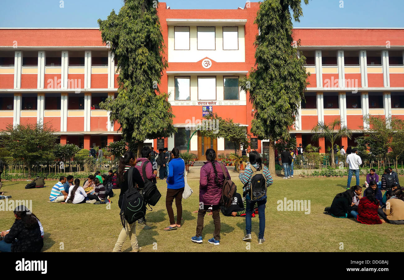 Indian university students Stock Photo - Alamy